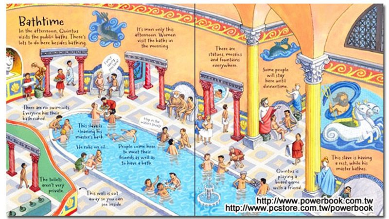 Look Inside Roman Town 〔Usborne Look Inside〕 硬頁翻翻書 - 權盛實業有限公司